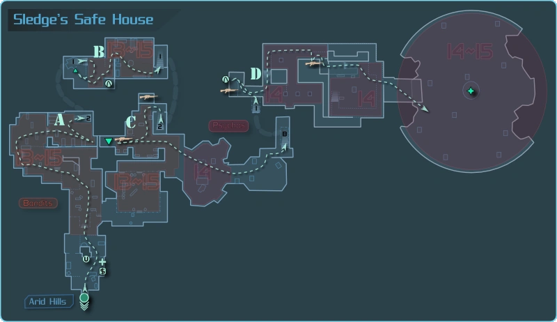 Image - Slege's Safe House Route.png | Borderlands Wiki | FANDOM ...