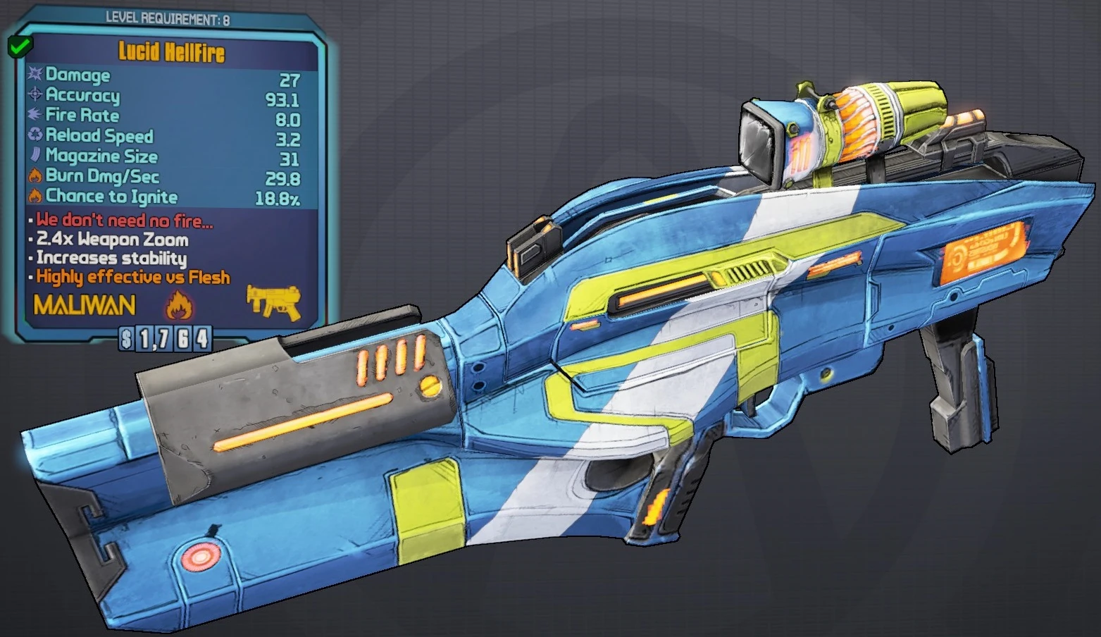 HellFire (Borderlands 2)/Variant Chart | Borderlands Wiki | Fandom