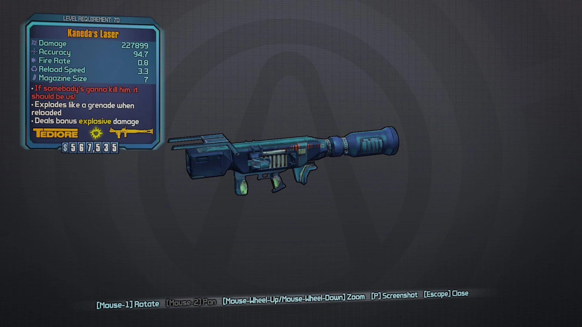 Kaneda's Laser | Borderlands Wiki | Fandom