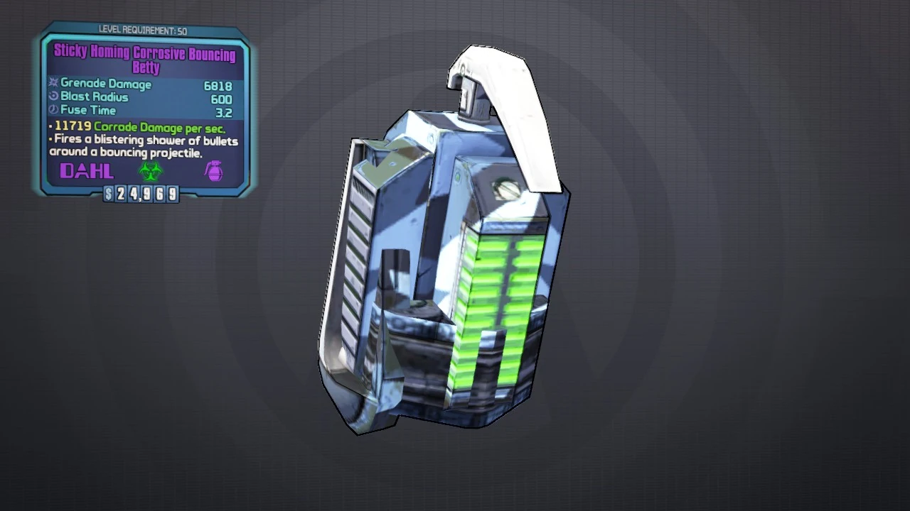 Bouncing Betty Grenade | Borderlands Wiki | Fandom