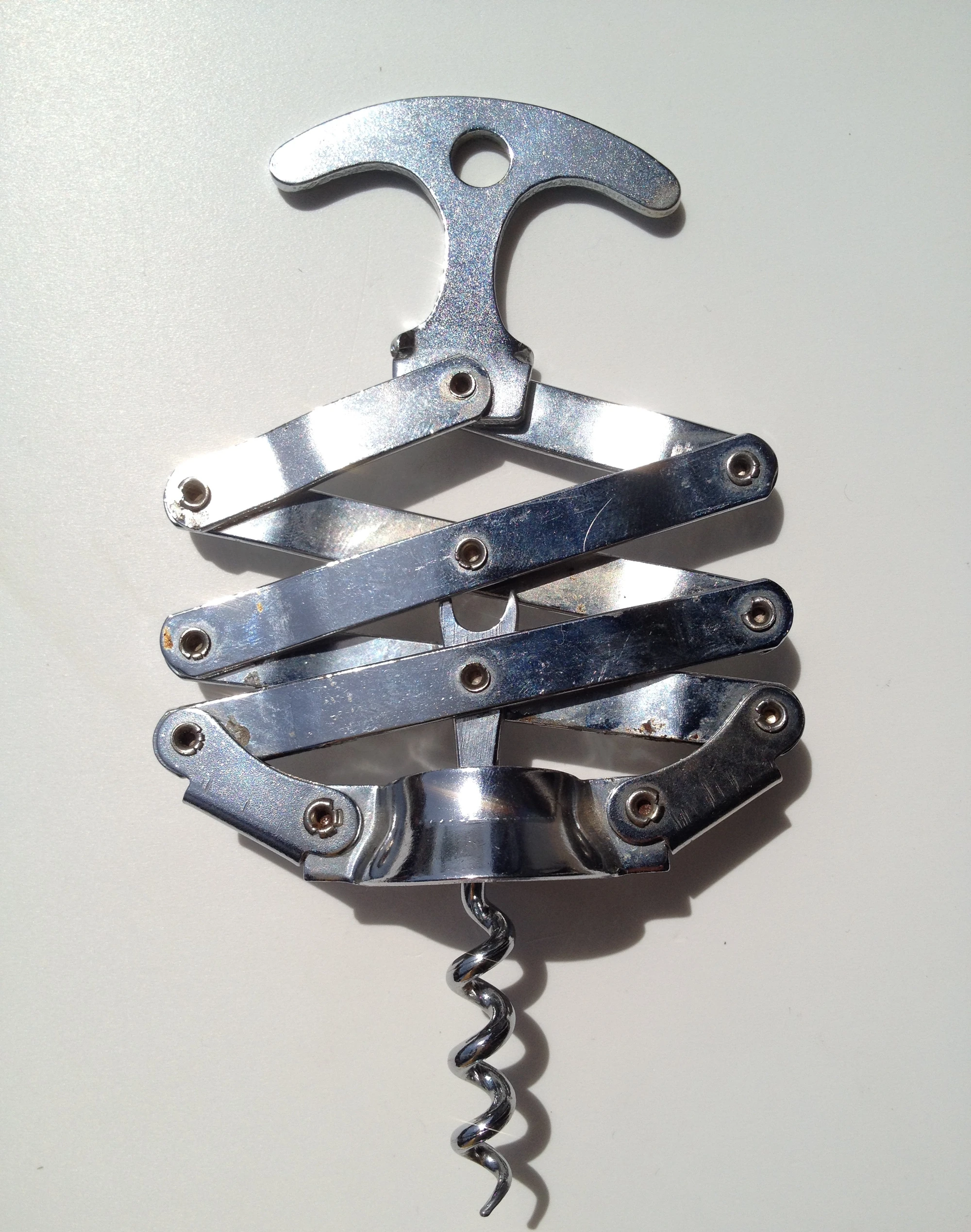 Corkscrew with extension rail style pull out mechanism | Bottle Openers ...