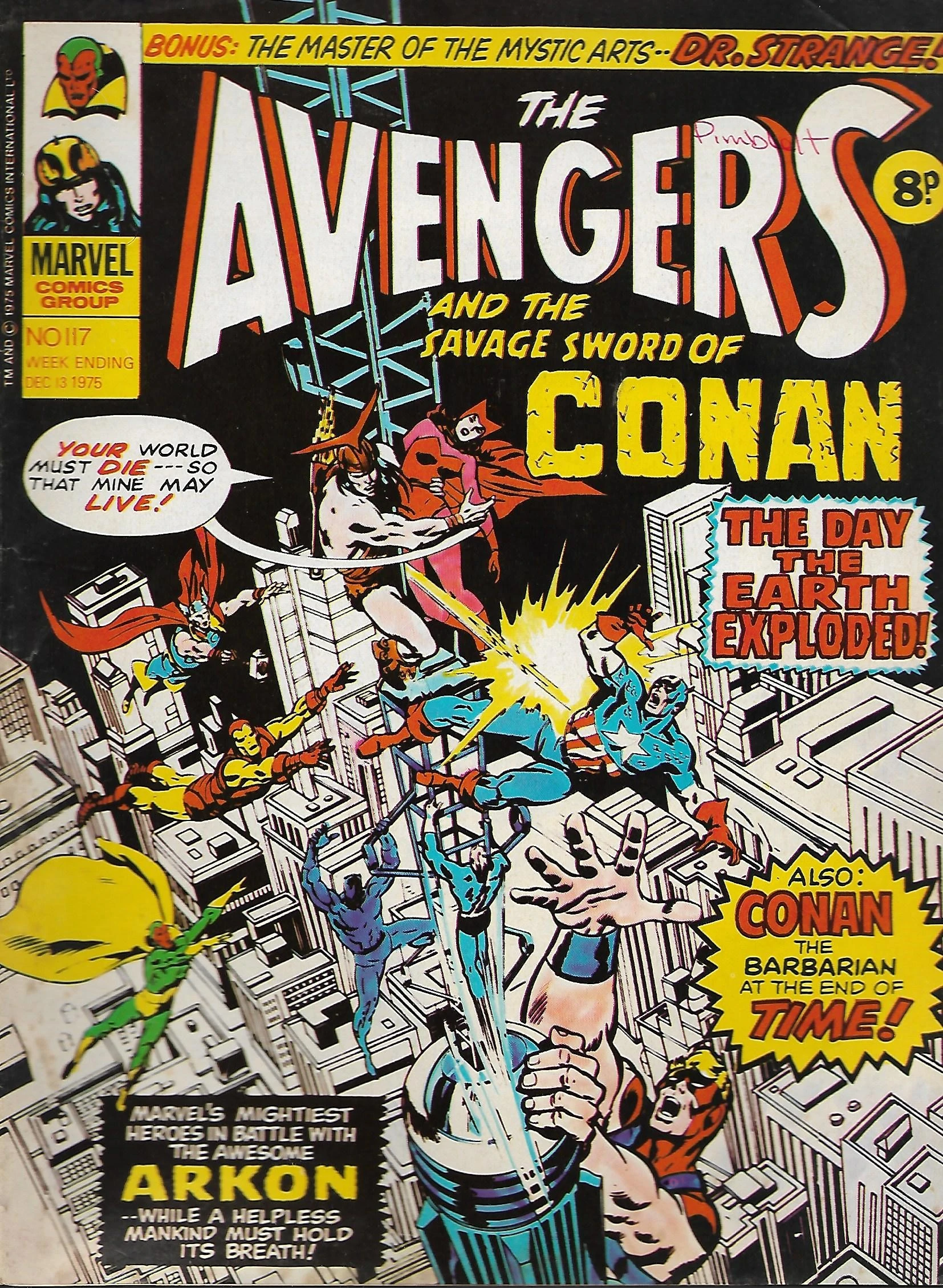 Avengers (Marvel UK) Vol 1 117 | Albion British Comics Database Wiki ...