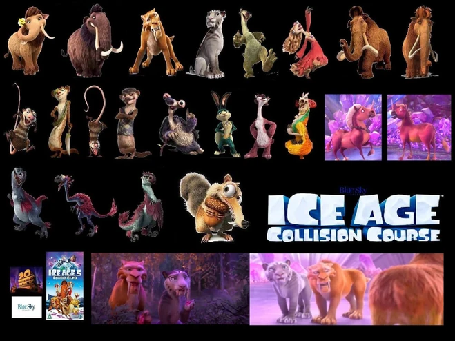 Ice Age Collision Course Animal Characters | Blue Sky Studios Wiki | Fandom