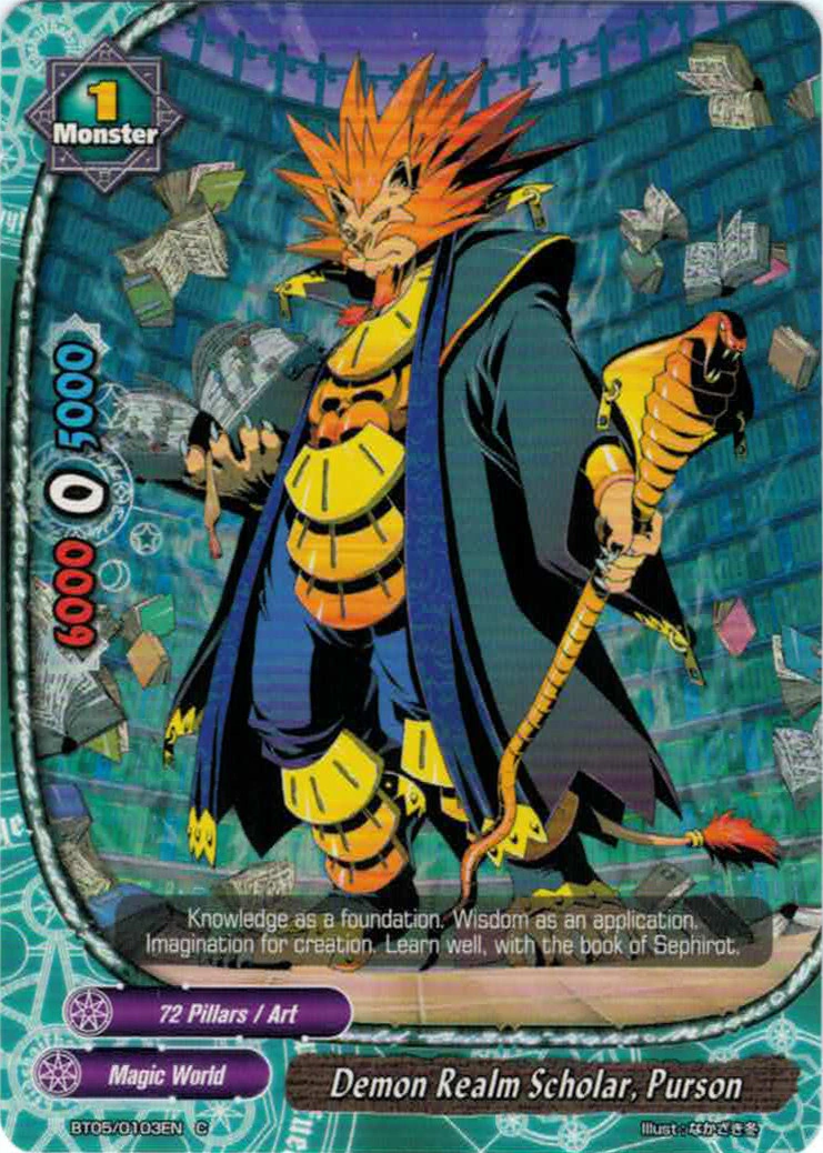 Demon Realm Scholar, Purson | Future Card Buddyfight Wiki | FANDOM ...