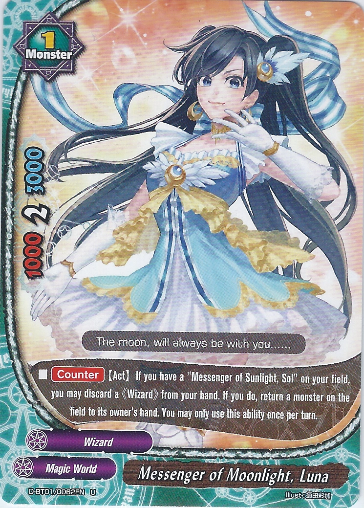 Messenger of Moonlight, Luna | Future Card Buddyfight Wiki | Fandom