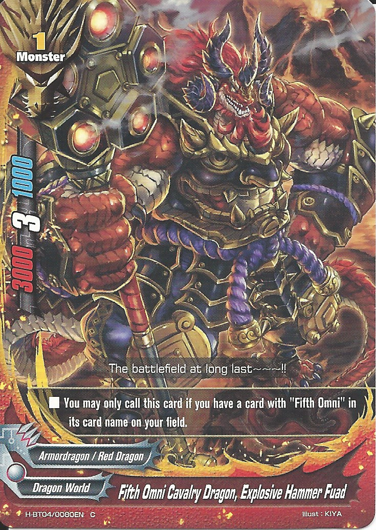 Fifth Omni Cavalry Dragon, Explosive Hammer Fuad | Future Card ...