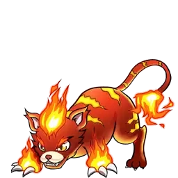 No.128 Fire Lynx | Bulu Monster Wiki | Fandom