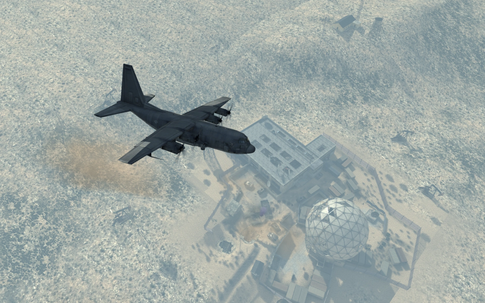 Image - AC-130 flying over Dome MW3.png | Call of Duty Wiki | FANDOM ...