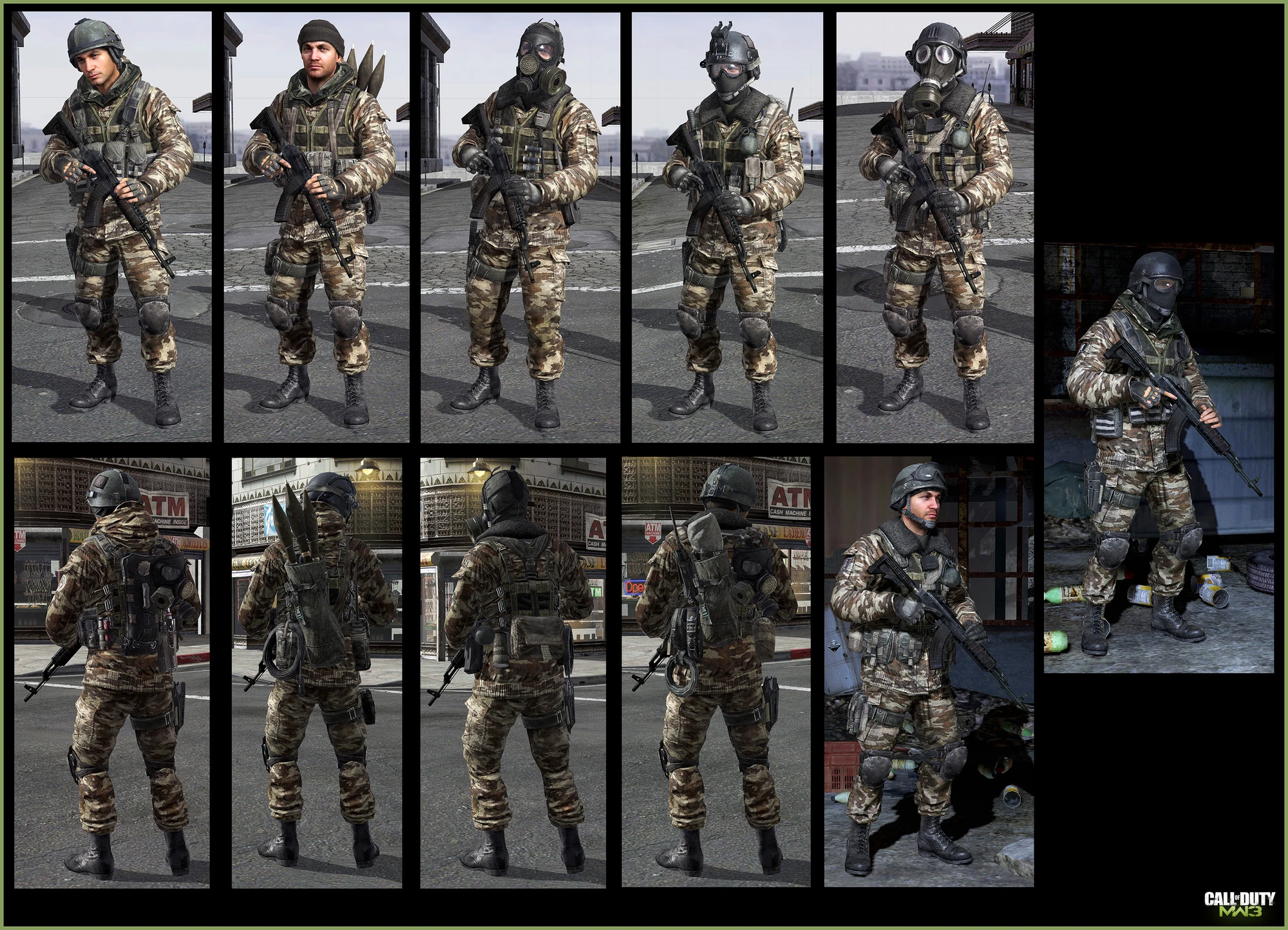 Image - Russian woodland troop models MW3.jpg | Call of Duty Wiki ...