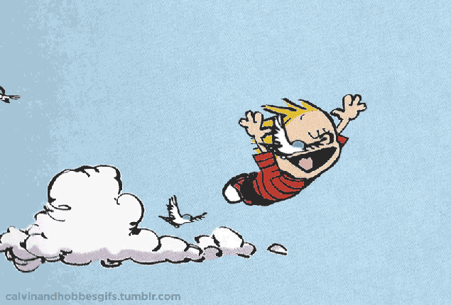 Image - CalvinFlyingHigh.gif | The Calvin and Hobbes Wiki | FANDOM ...