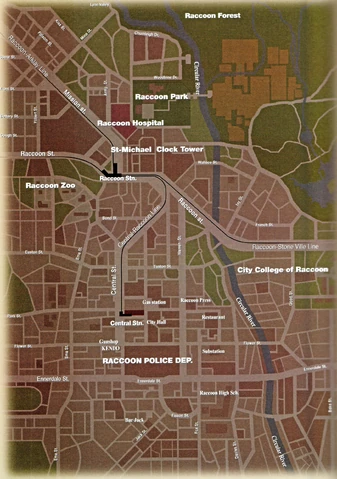 Image - Raccoon City Map.png | Capcom Database | FANDOM powered by Wikia
