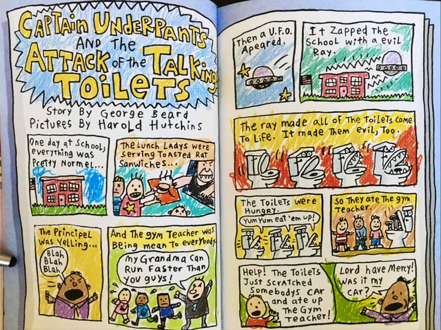 Image - Captain Underpants and the Attack of the Talking Toilets Comic ...