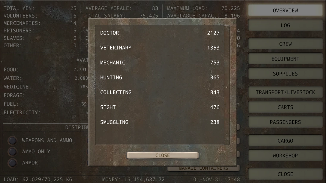 Skills | Caravaneer 2 Wiki | Fandom