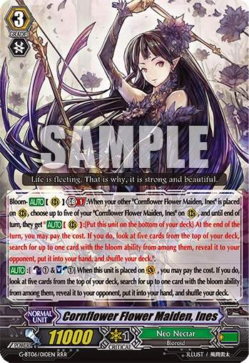 Cardfight Vanguard News: Ranunculus Flower Maiden, Ahsha Decklist (Neo Nectar)