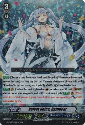 Velvet Voice, Raindear (Stride Bonus) | Cardfight!! Vanguard Wiki | Fandom