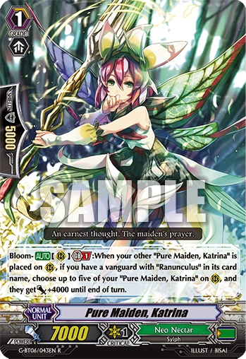 Cardfight Vanguard News: Ranunculus Of Searing Heart, Ahsha (Bloom) Decklist (Neo Nectar)