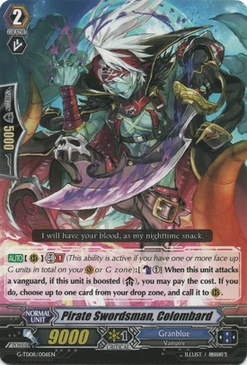 Pirate Swordsman, Colombard | Cardfight!! Vanguard Wiki | Fandom
