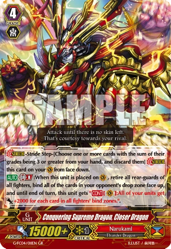 Cardfight Vanguard News: Dragonic Vanquisher "SPARKING" (Thunderstrike) Decklist (Narukami ...