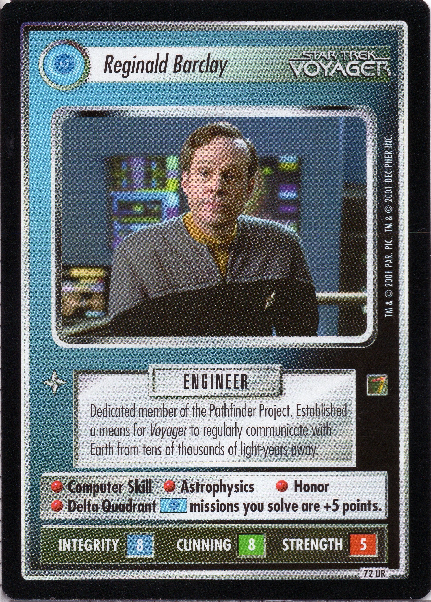 Reginald Barclay (TB) | CardGuide Wiki | Fandom