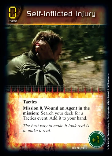 Self-Inflicted Injury (1E) | CardGuide Wiki | Fandom