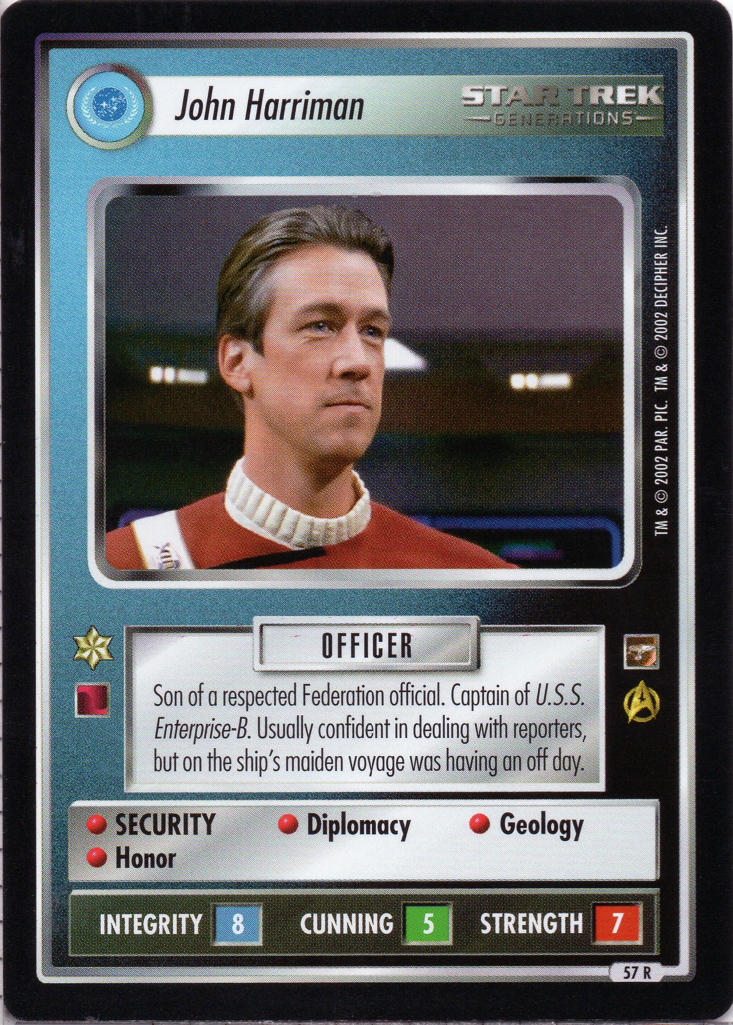 John Harriman (TMP) | CardGuide Wiki | Fandom