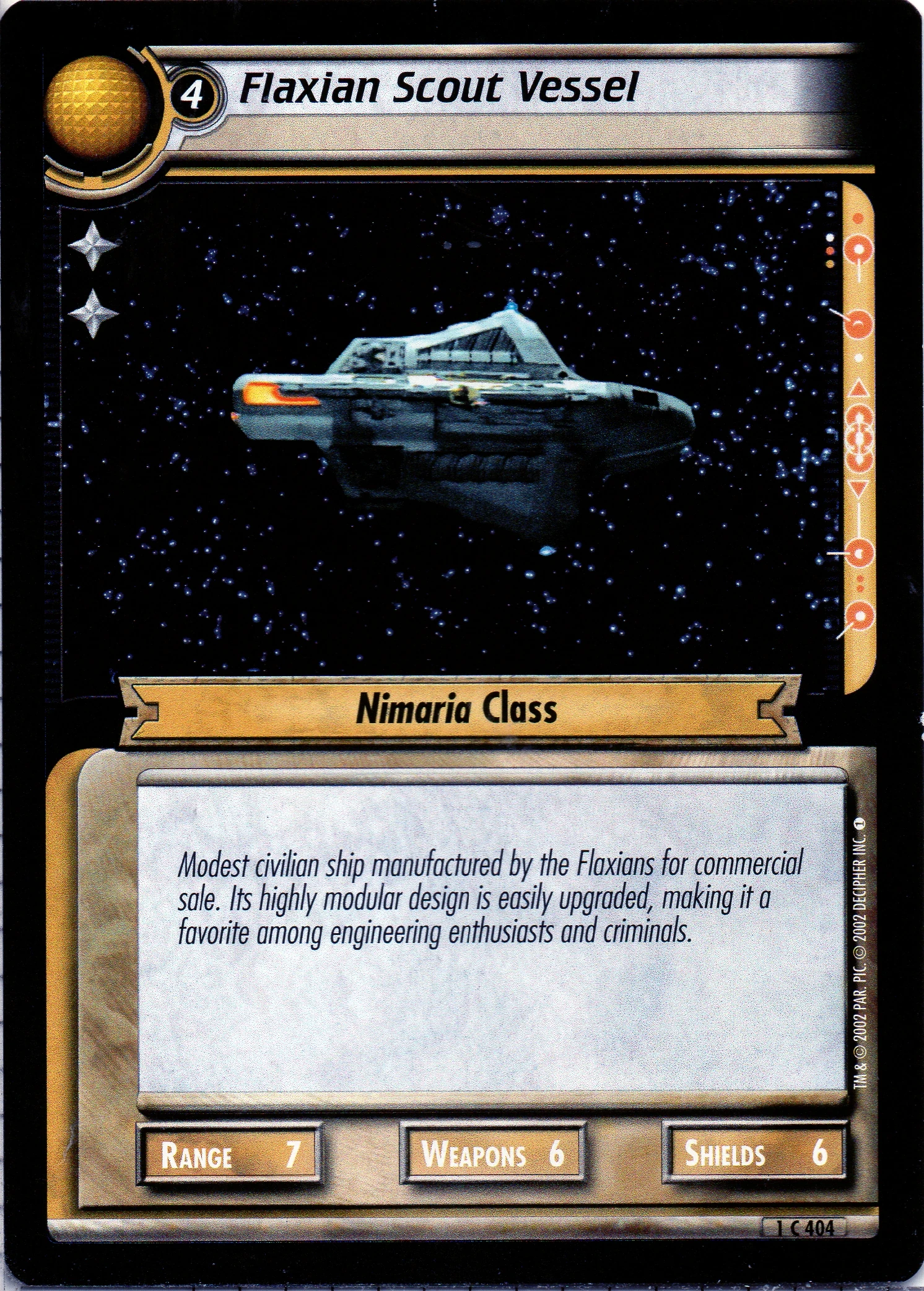 Flaxian Scout Vessel (2E) | CardGuide Wiki | Fandom
