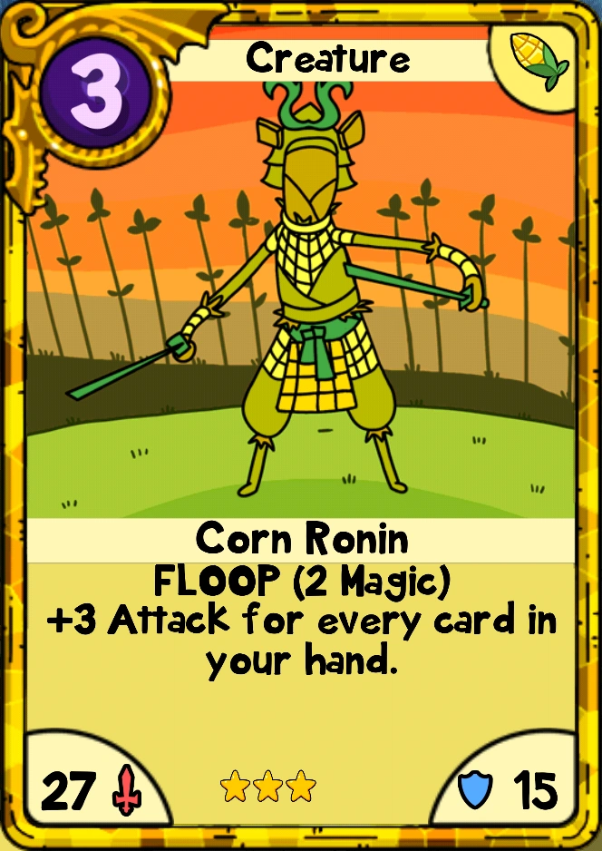 Corn Ronin | Card Wars Wiki | FANDOM powered by Wikia