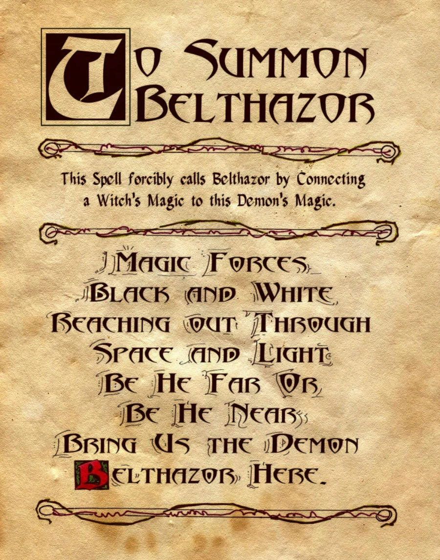 Image - To Summon Belthazor (Page).jpg | Charmed Book of Shadows Wiki ...