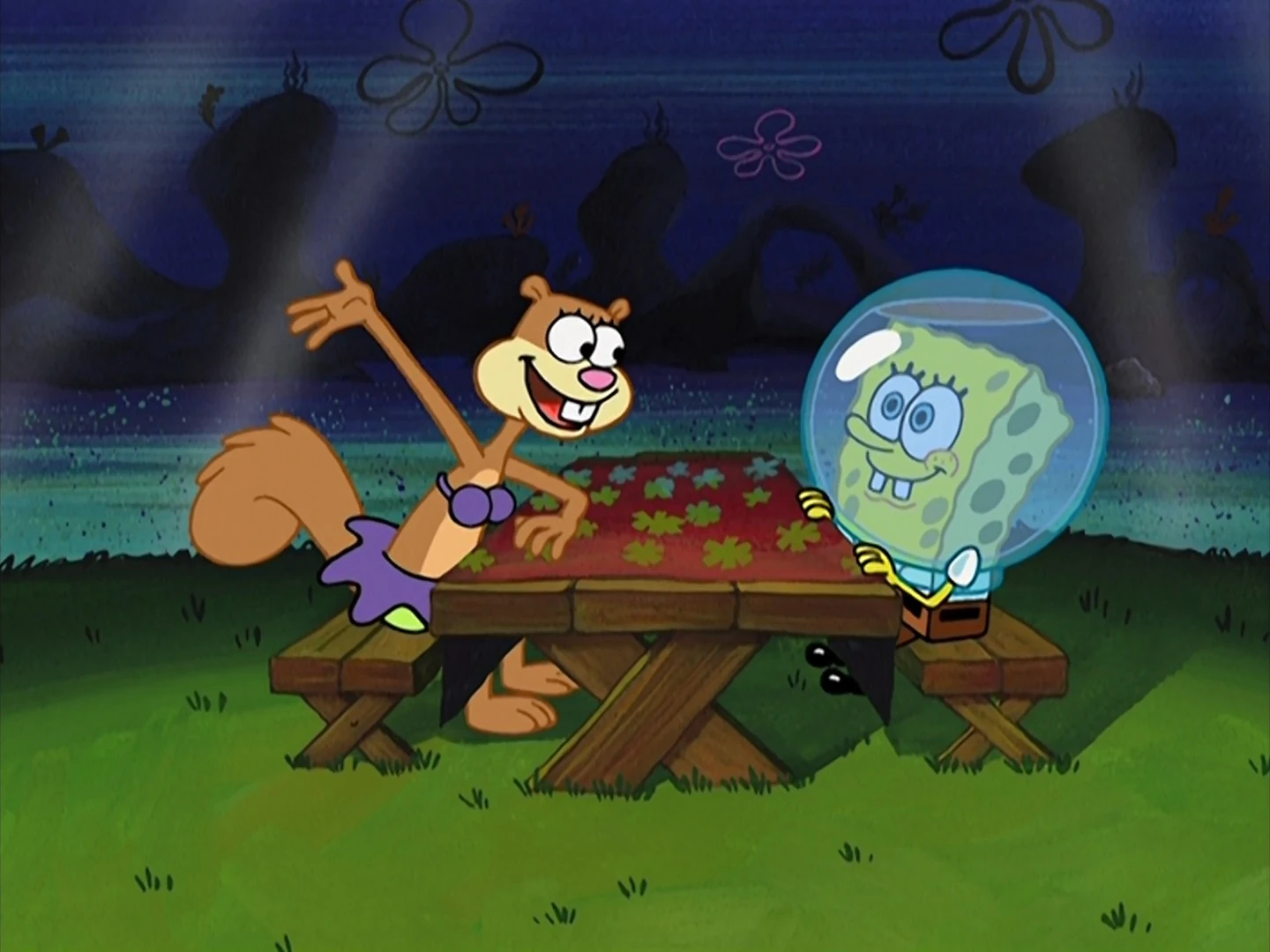 Image - Sandy tells SpongeBob all about Christmas.jpg | Christmas ...