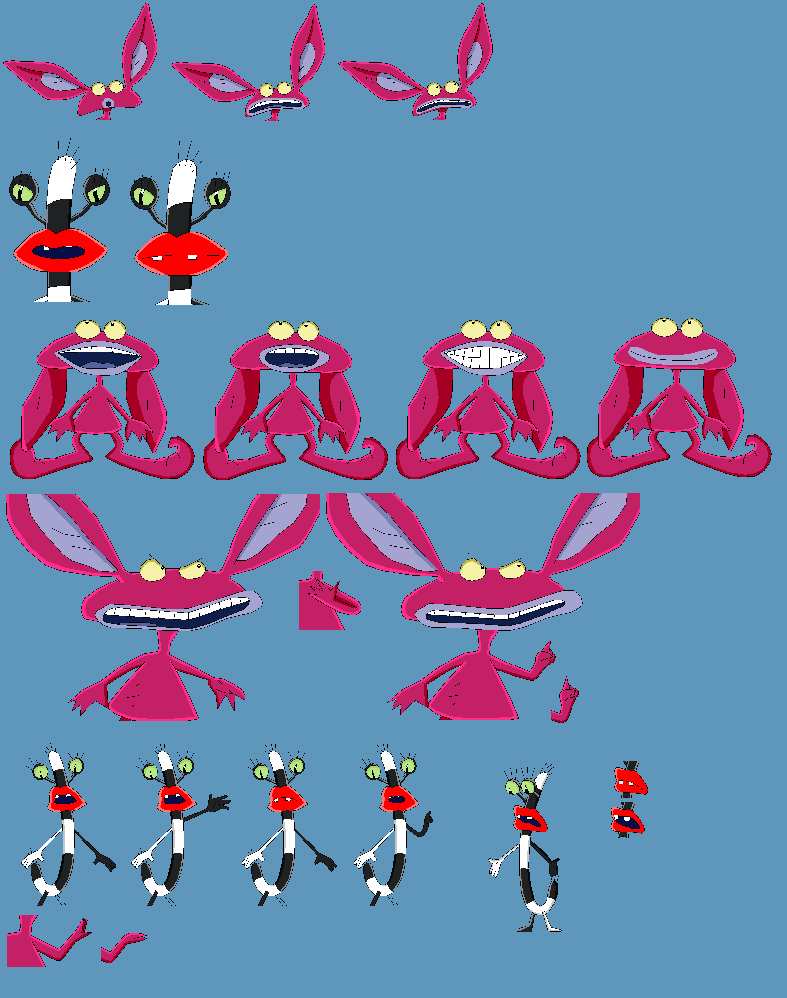 Image Ickis And Oblina Basespng Chronicles Of Illusion Wiki