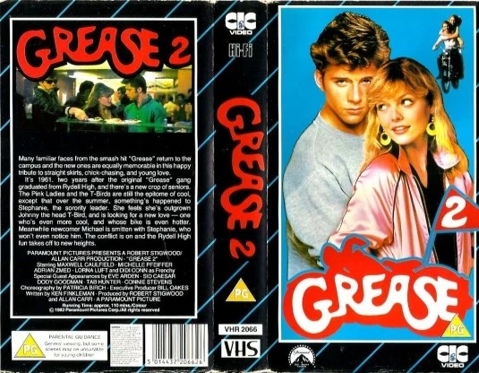 Grease 2 | CIC Video with Universal and Paramount (UK) Wiki | Fandom