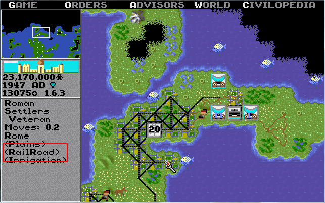 RailRoad (Civ1) | Civilization Wiki | Fandom