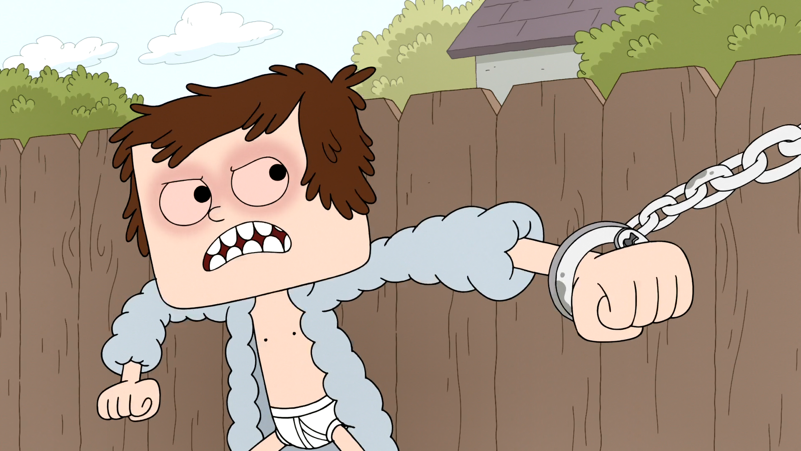 Image As I Am Wearing Nothing But My Tighty Whities And A Bathrobe Get That Handcuff Off Of