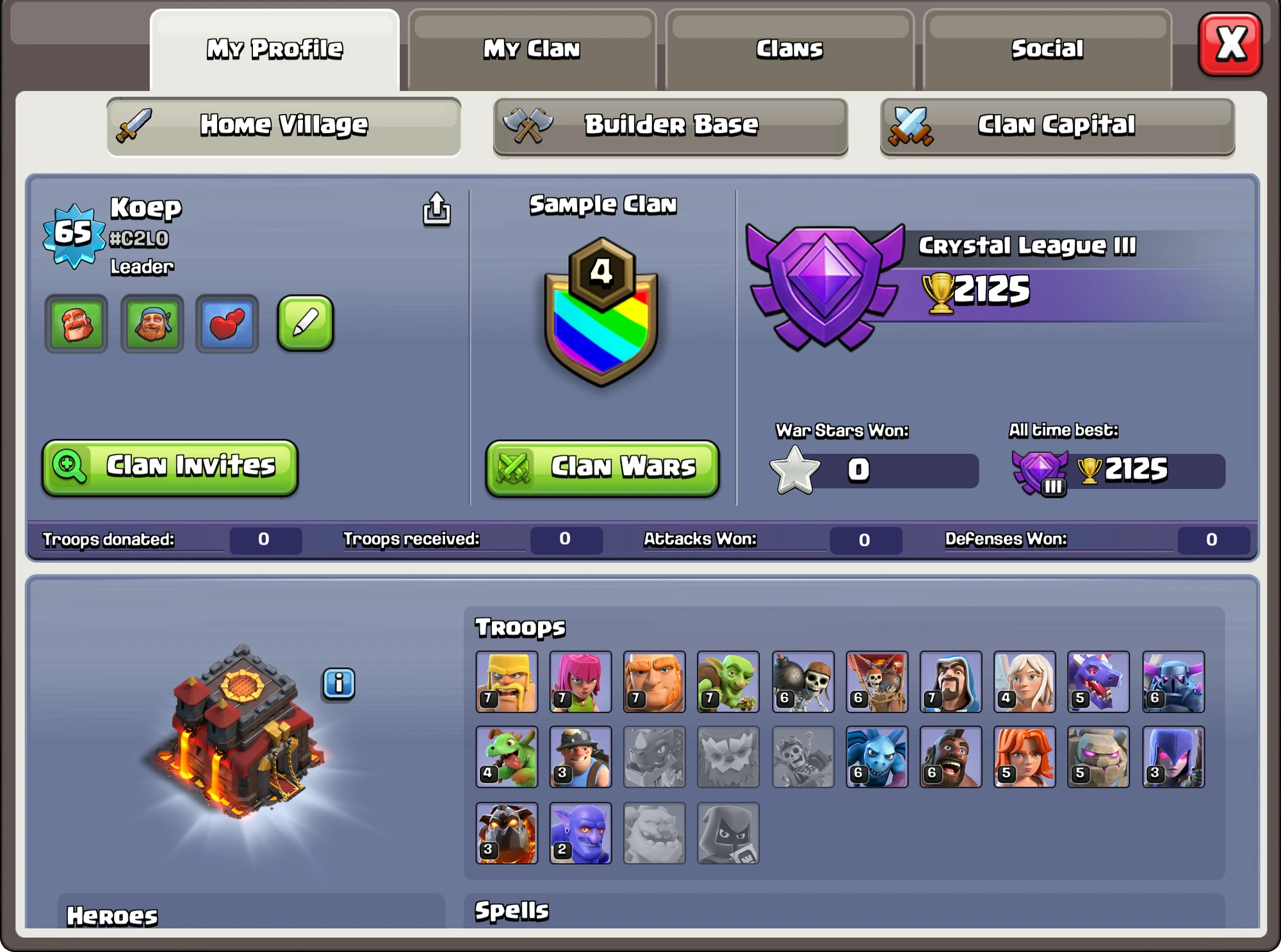 Player Profile | Clash of Clans Wiki | Fandom