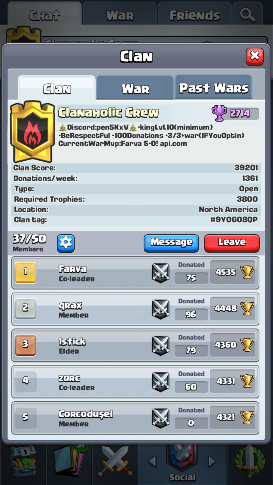 [Gold3 clan, required: 3800 pb and king LVL 10] 😎Join the crew!😎 | Fandom