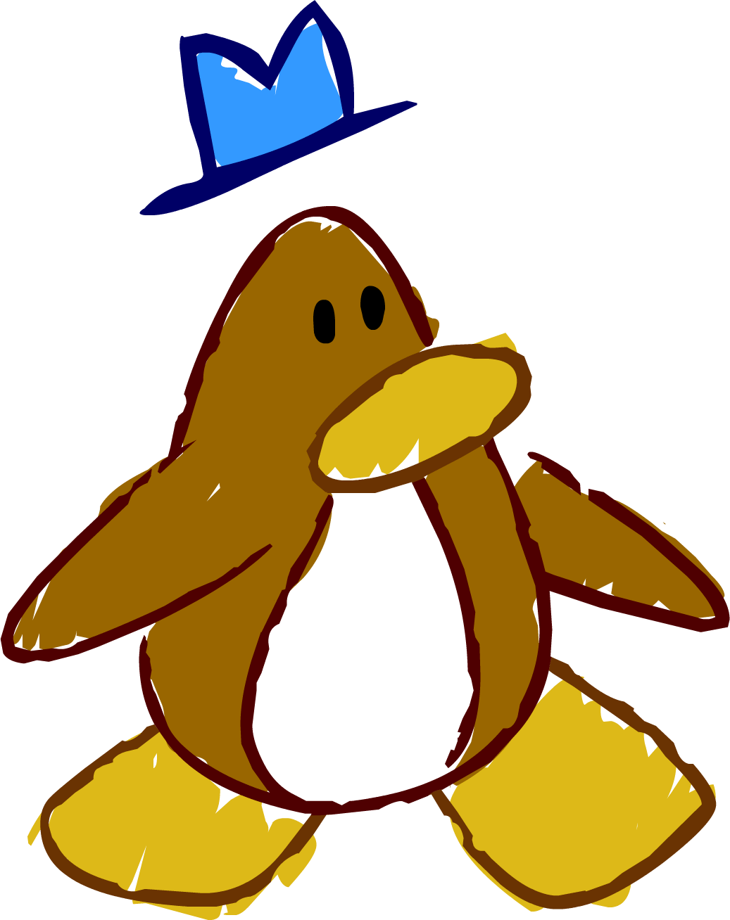 Image - Doodle Dimension penguin Brown hat.png | Club Penguin Rewritten ...
