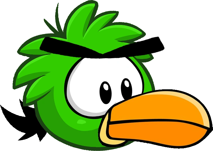 Puffle Pájaro Verde | Wiki Club penguin super fanon | Fandom