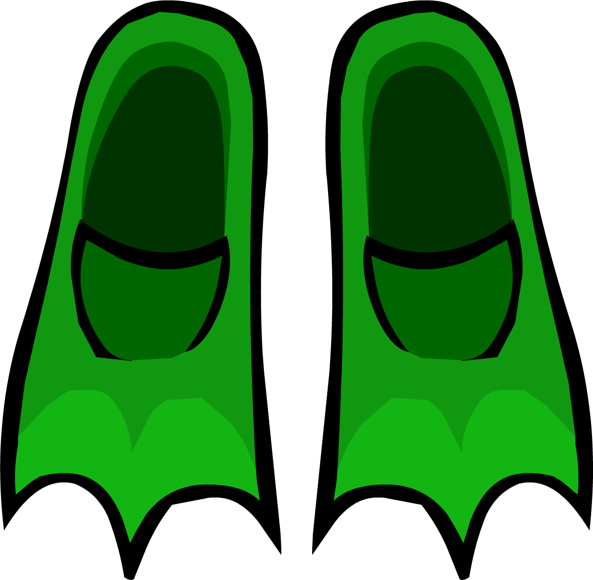 Green Flippers Club Penguin Wiki Fandom Powered By Wikia