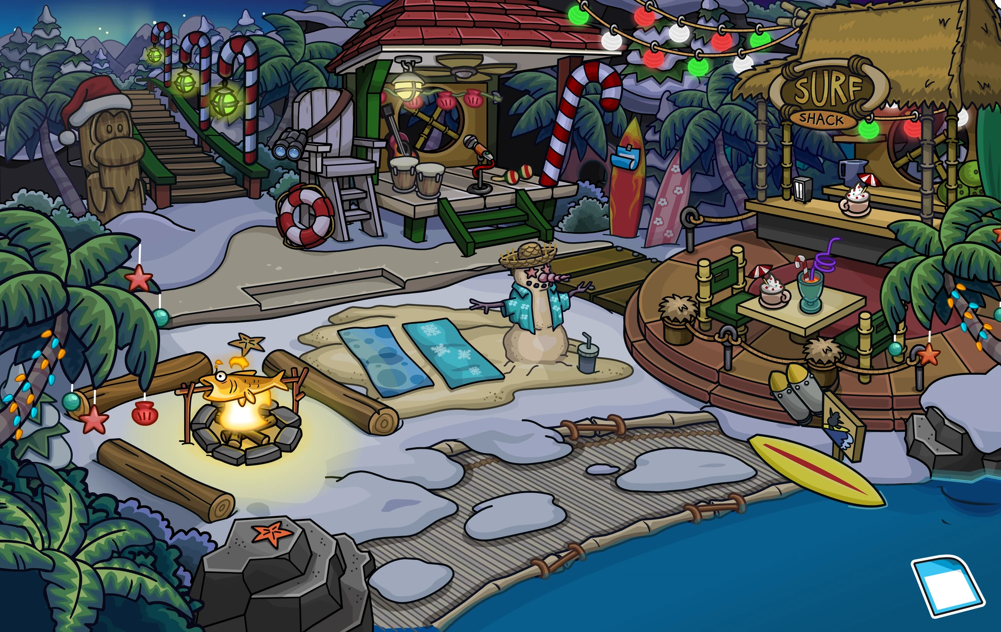 Image - Holiday Party 2015 Cove.png | Club Penguin Wiki | FANDOM ...