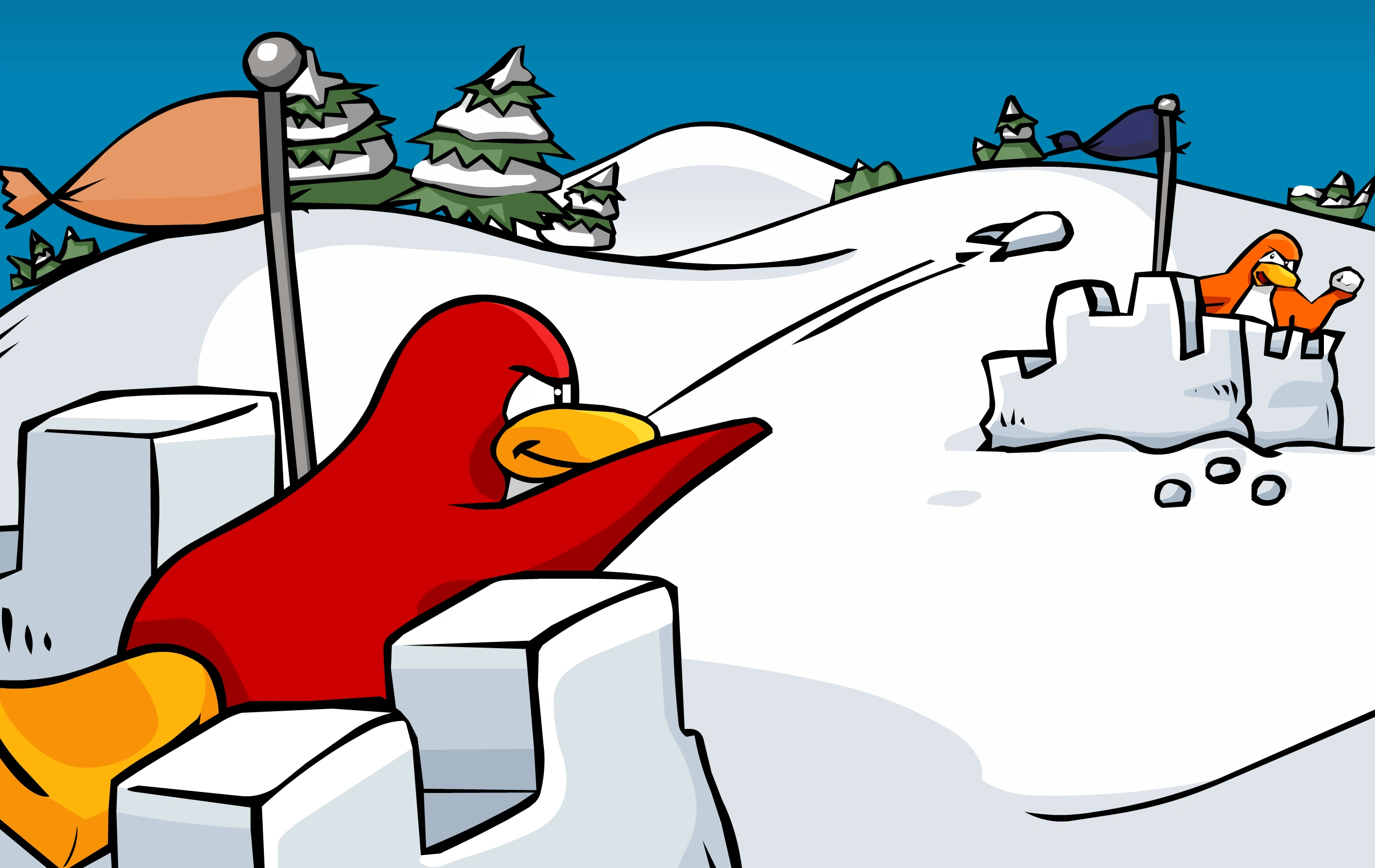 Snow Forts postcard | Club Penguin Wiki | FANDOM powered by Wikia