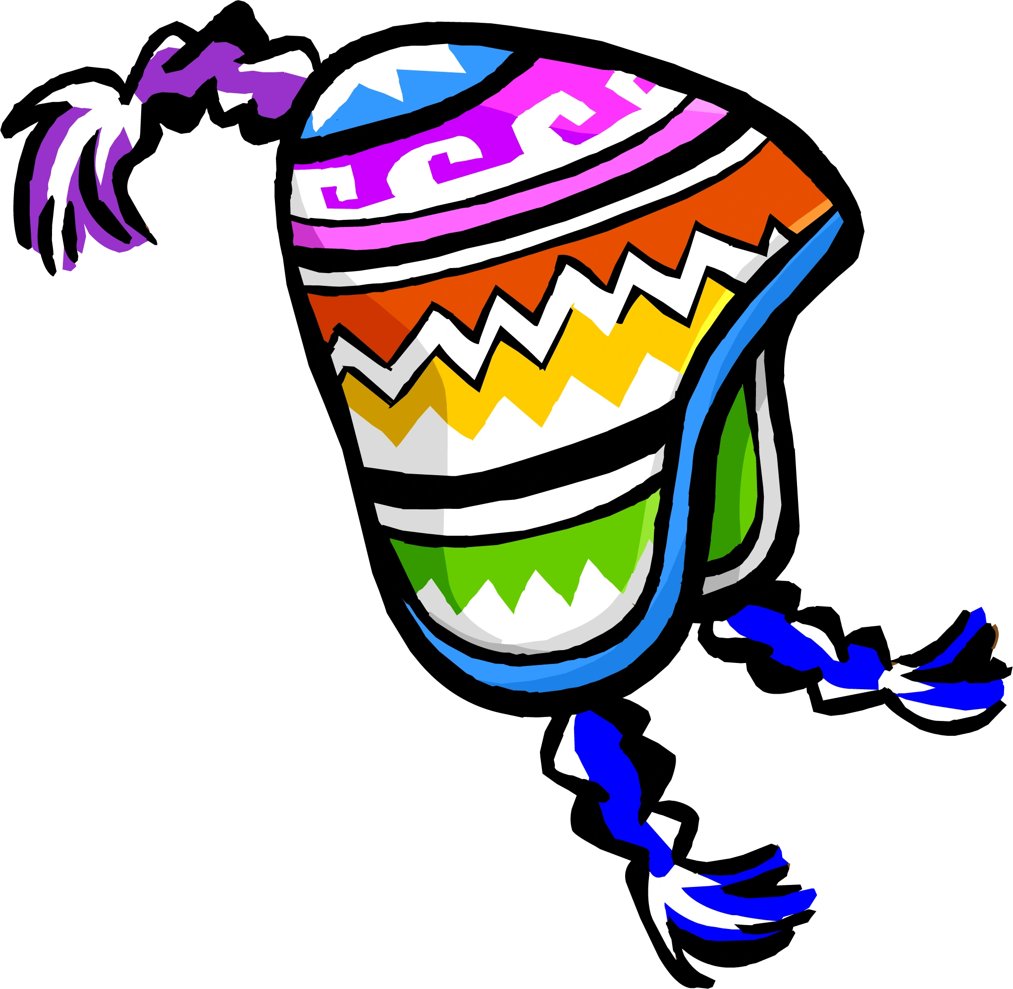 Multi-Colored Chullo | Club Penguin Wiki | FANDOM powered by Wikia