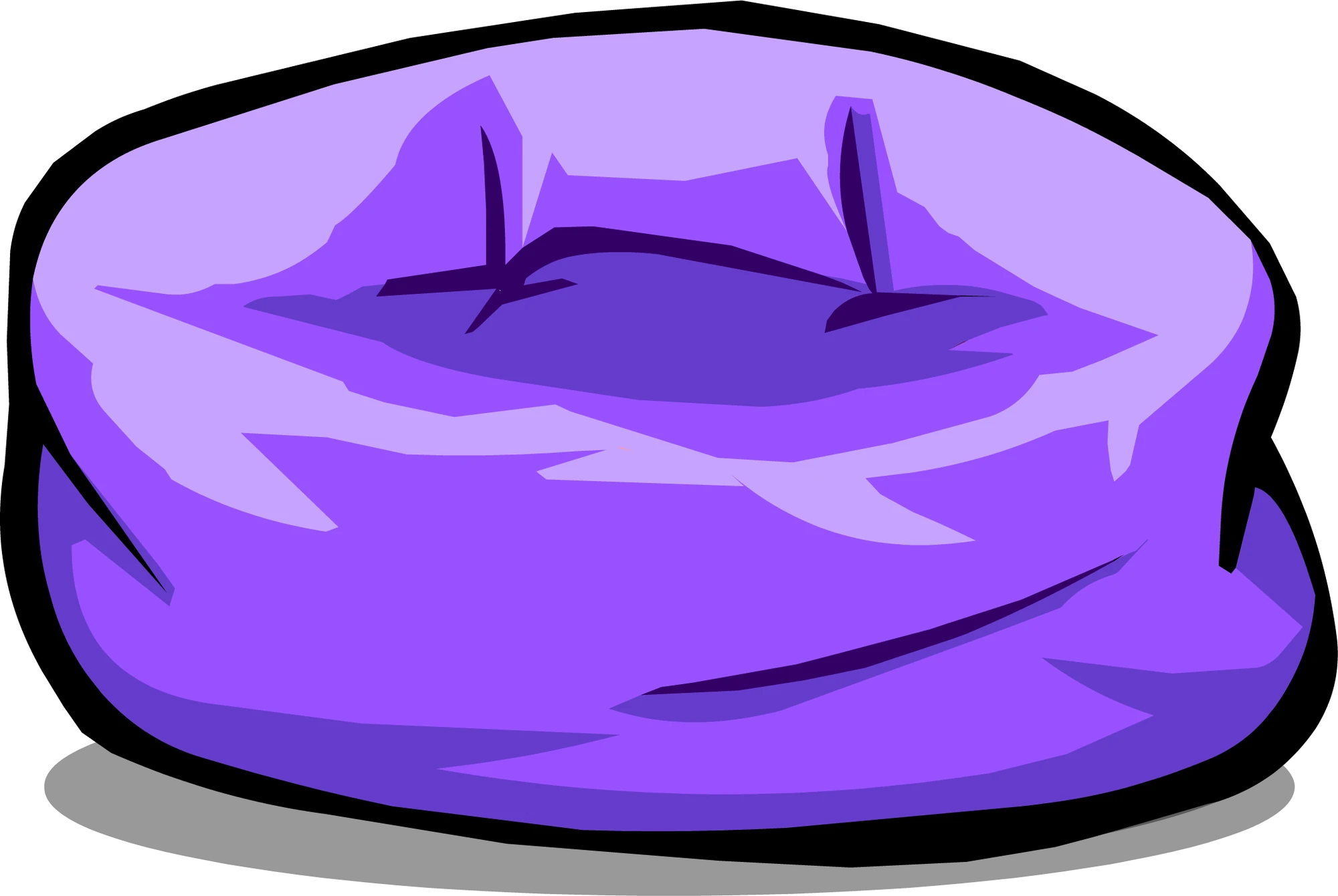 Purple Beanbag Chair | Club Penguin Wiki | FANDOM powered by Wikia