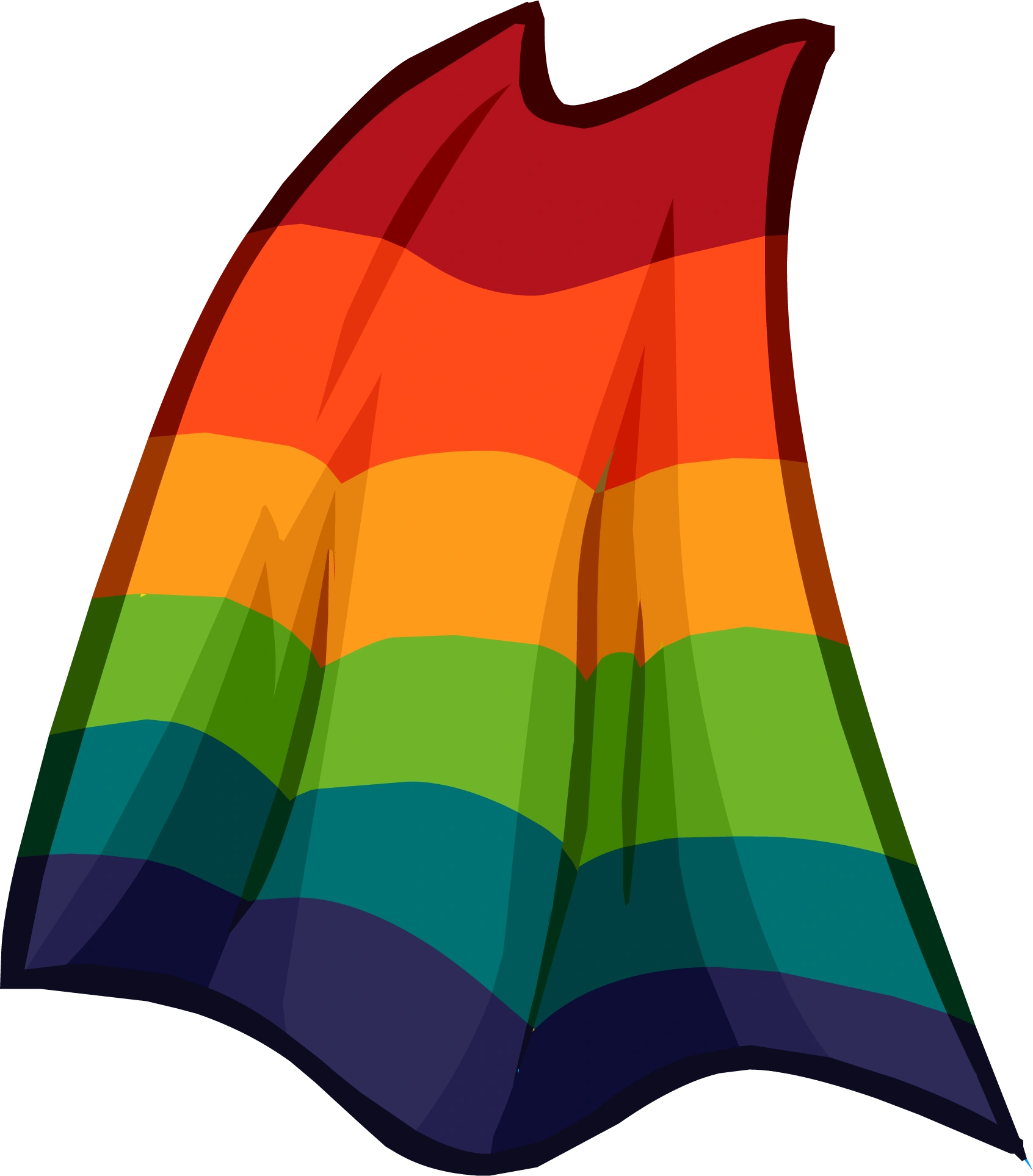 Rainbow Cape | Club Penguin Wiki | Fandom