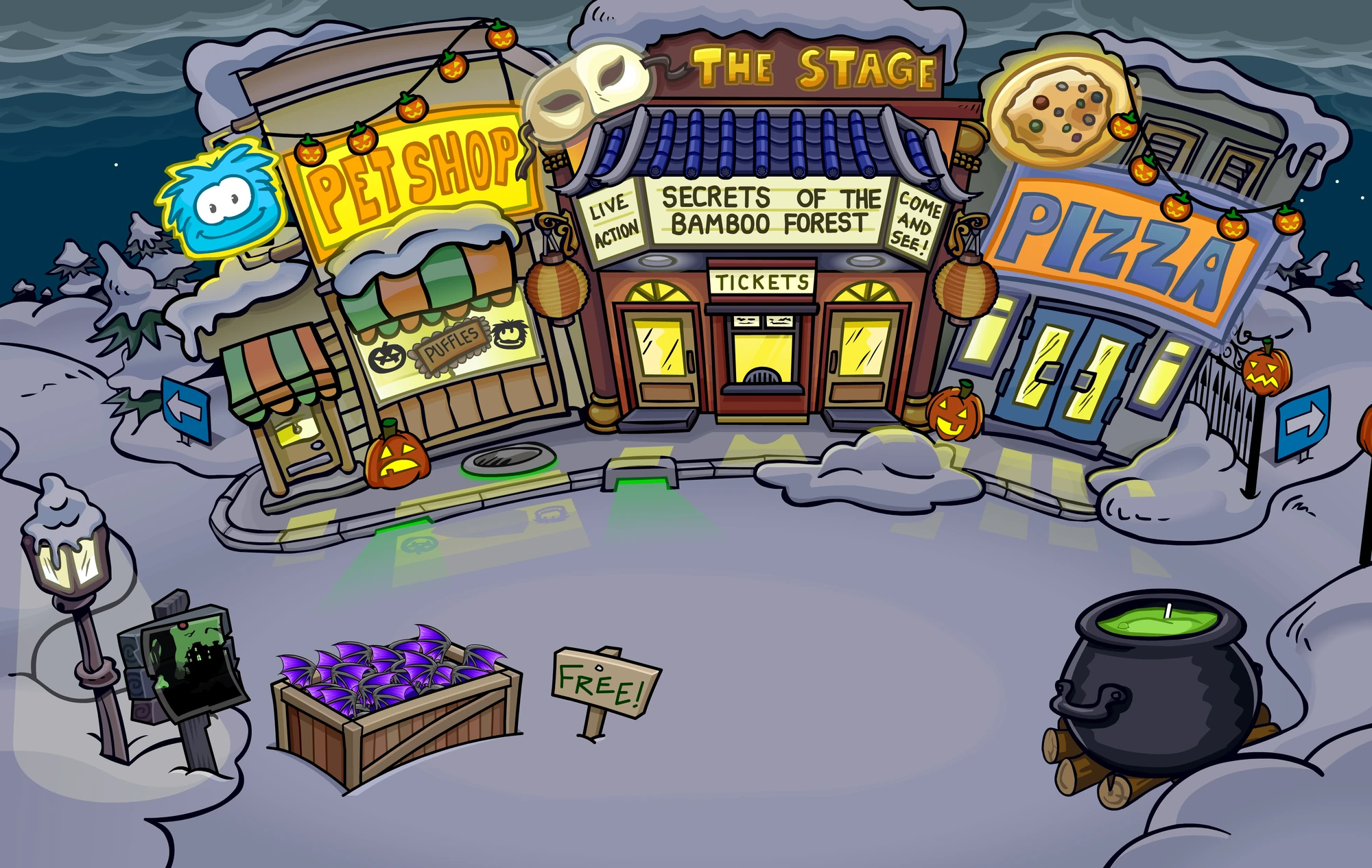 Image - Halloween Party 2010 Plaza.png | Club Penguin Wiki | FANDOM ...