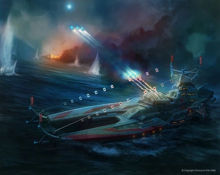 Image - RA3 Shogun Battleship Concept Art.jpg | Command and Conquer ...