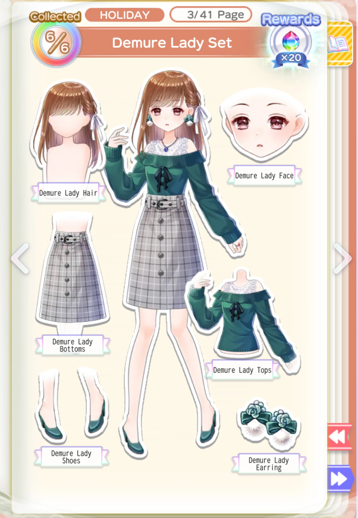 Demure Lady Set | CocoPPa Dolls Wiki | Fandom