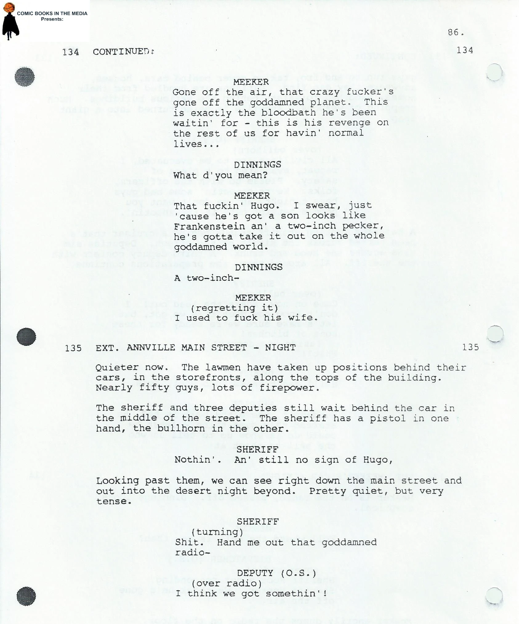 Image - Preacher Unproduced Script May 1988 (87).jpg | Comic books in ...