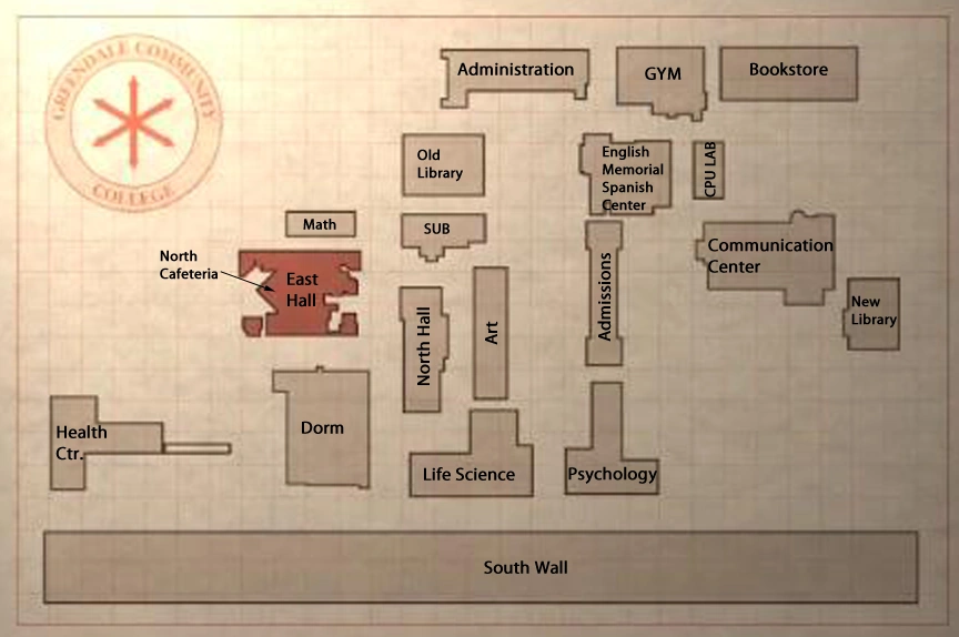 Image - Community - Greendale campus map - Pillows & Blankets.png ...
