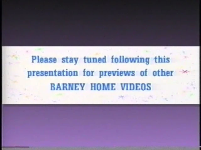 Barney Home Video Stay Tuned Bumpers | Company Bumpers Wiki | Fandom