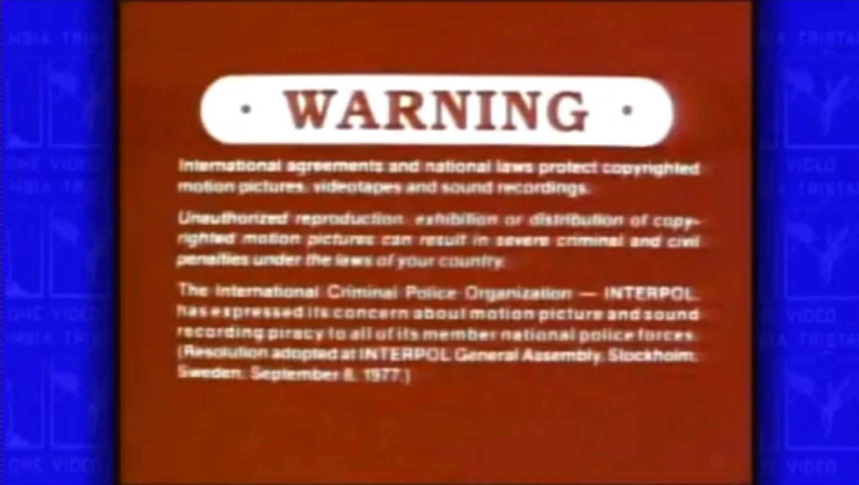 Sony Pictures Home Entertainment Warning Screens | Company Bumpers Wiki ...